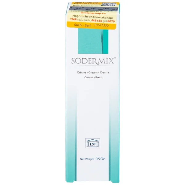Kem bôi Sodermix giảm nhanh các triệu chứng ngứa, mẩn đỏ, mụn nước (15g ...